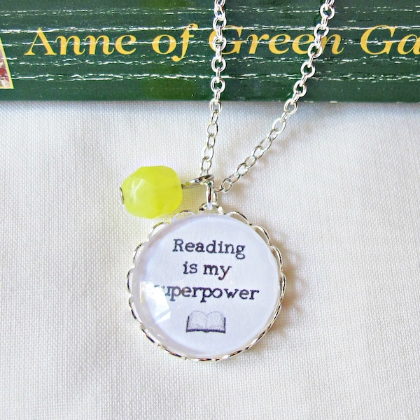 Reading Necklace - Etsy