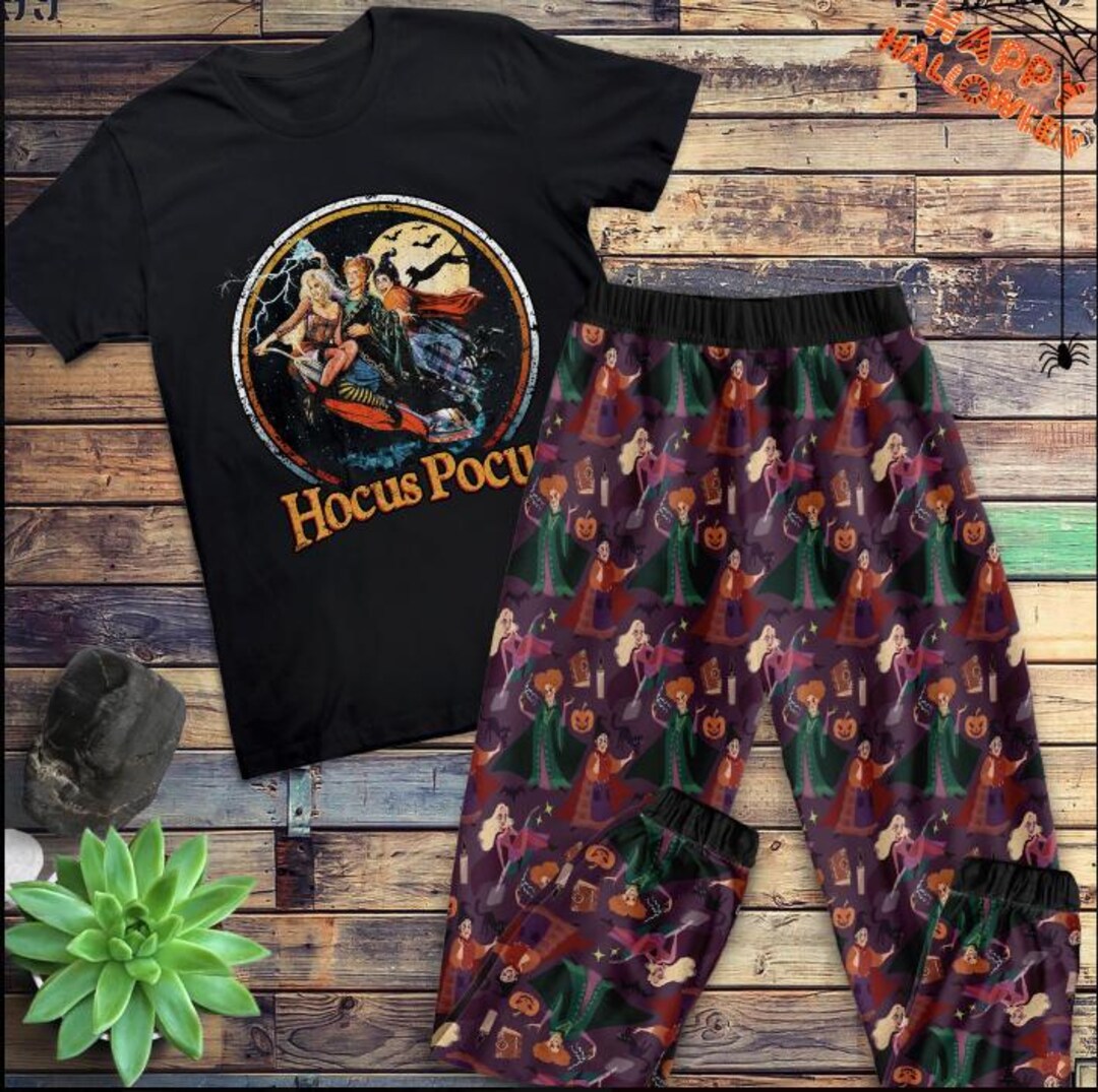 Its Just A Bunch of Hocus Pocus Horror Movie Pajamas Set, Its Just A ...