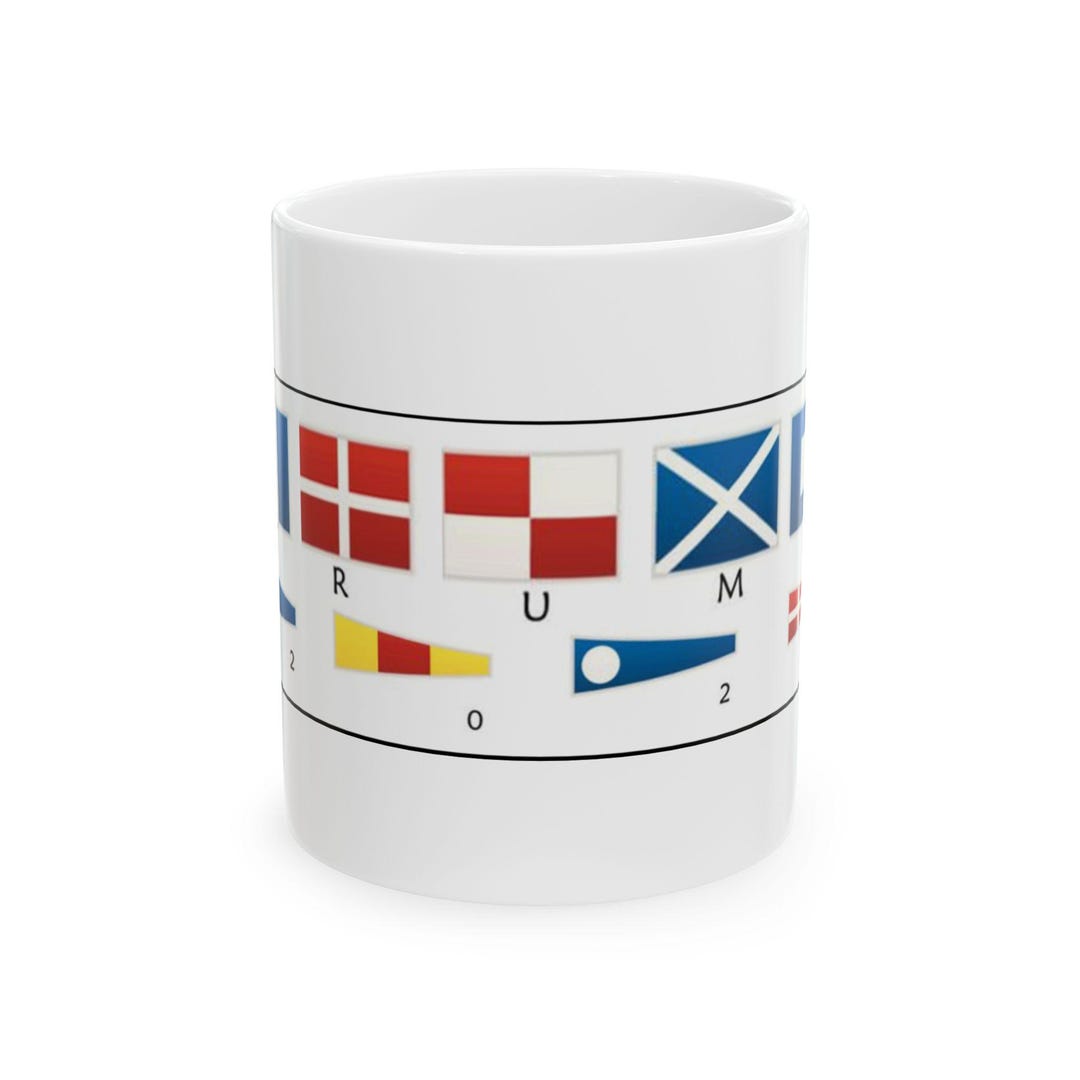 Trump 2024 Nautical Flag Design Mug With Code Letters and Numbers - Etsy