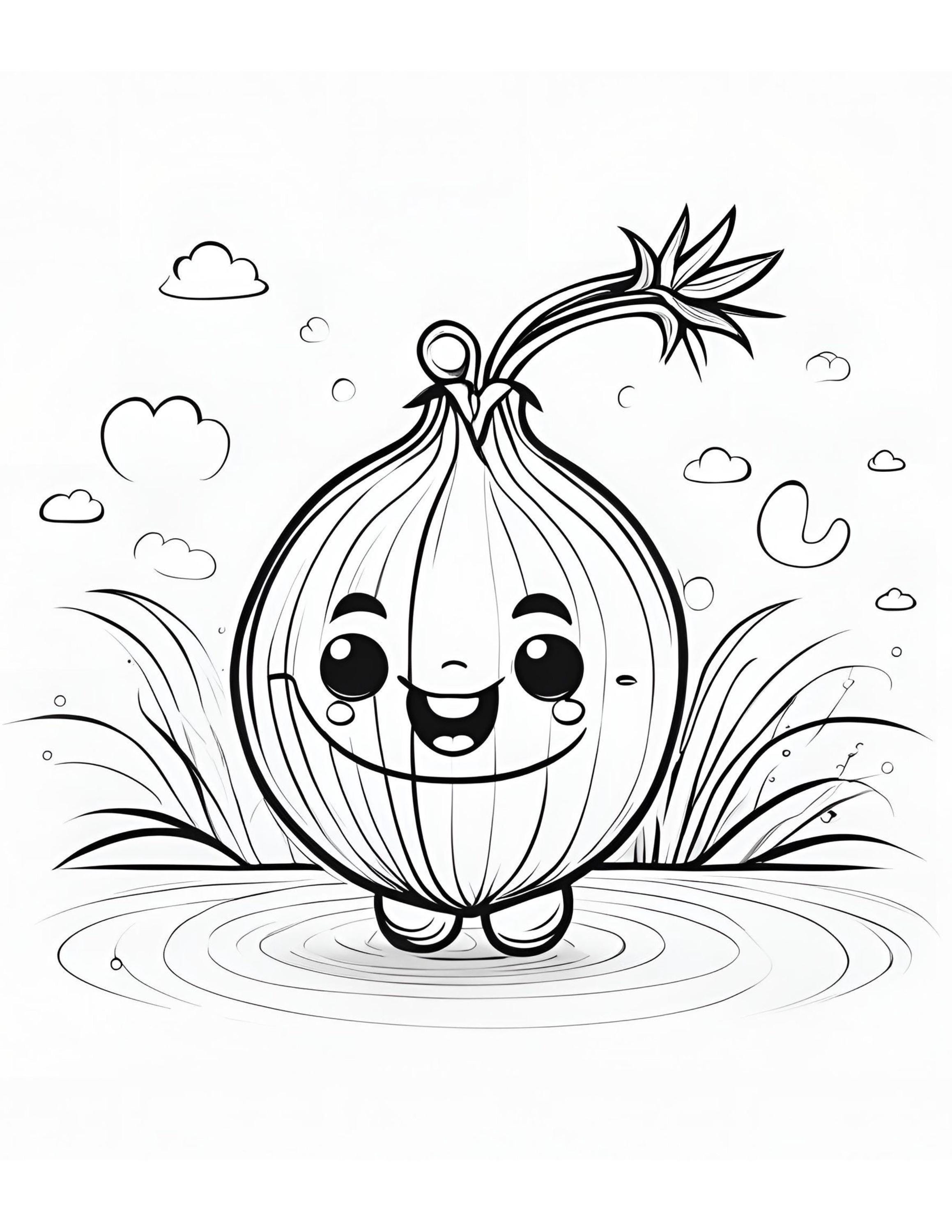 20 Coloring Pages, Cute Drawings to Paint for Children, Digital ...