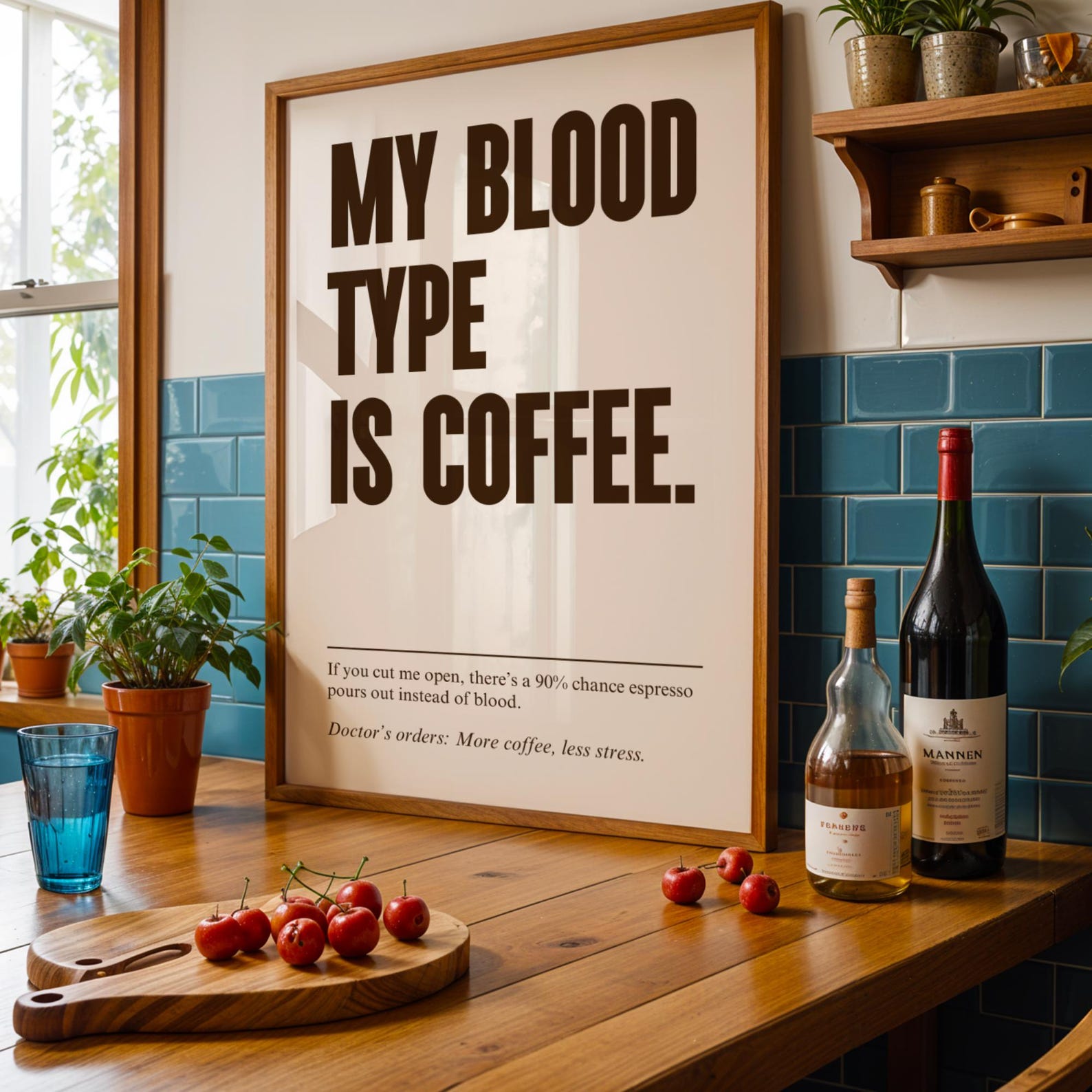 Coffee Poster: Funny Quote Kitchen & Coffee Bar Decor (digital Download ...