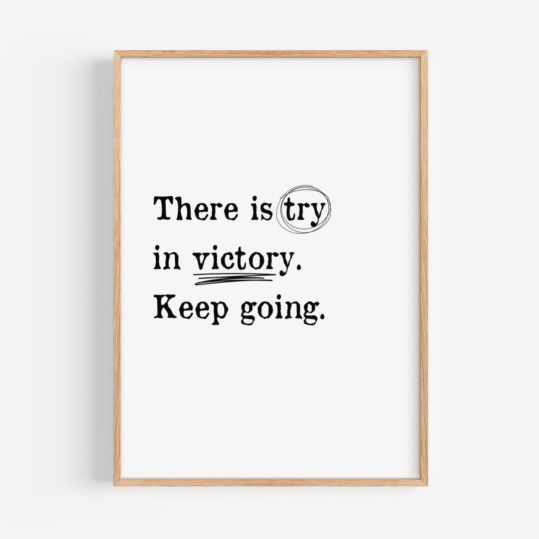 Typography Art Print: Hidden Words, Motivational Quote (digital ...