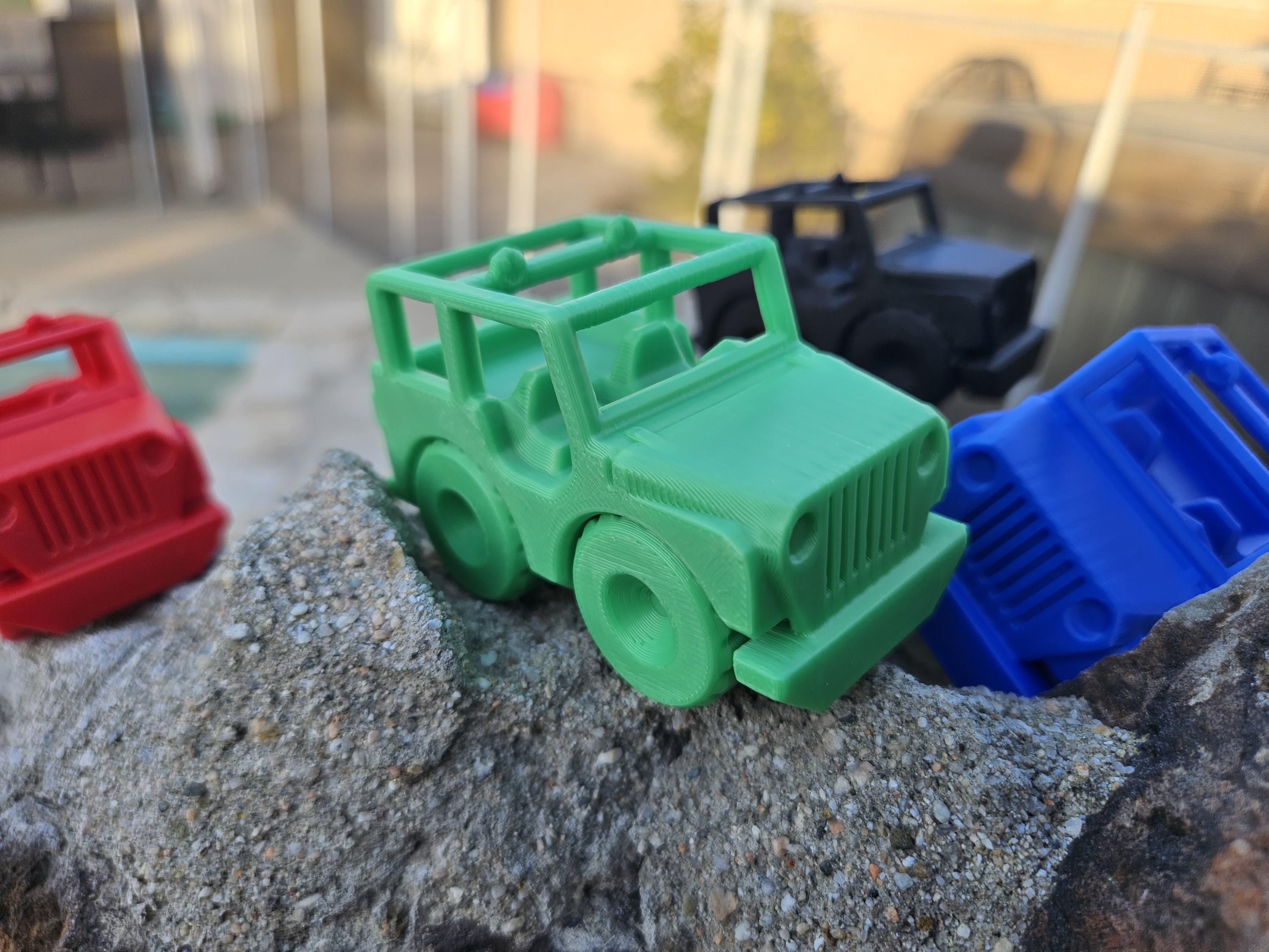 3D Printed Jeep Toy Off-road Adventure Gift for Kids - Etsy
