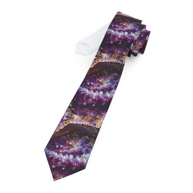 Necktie Geode Section Wallpaper Print, Vibrant Colors and Mesmerizing ...