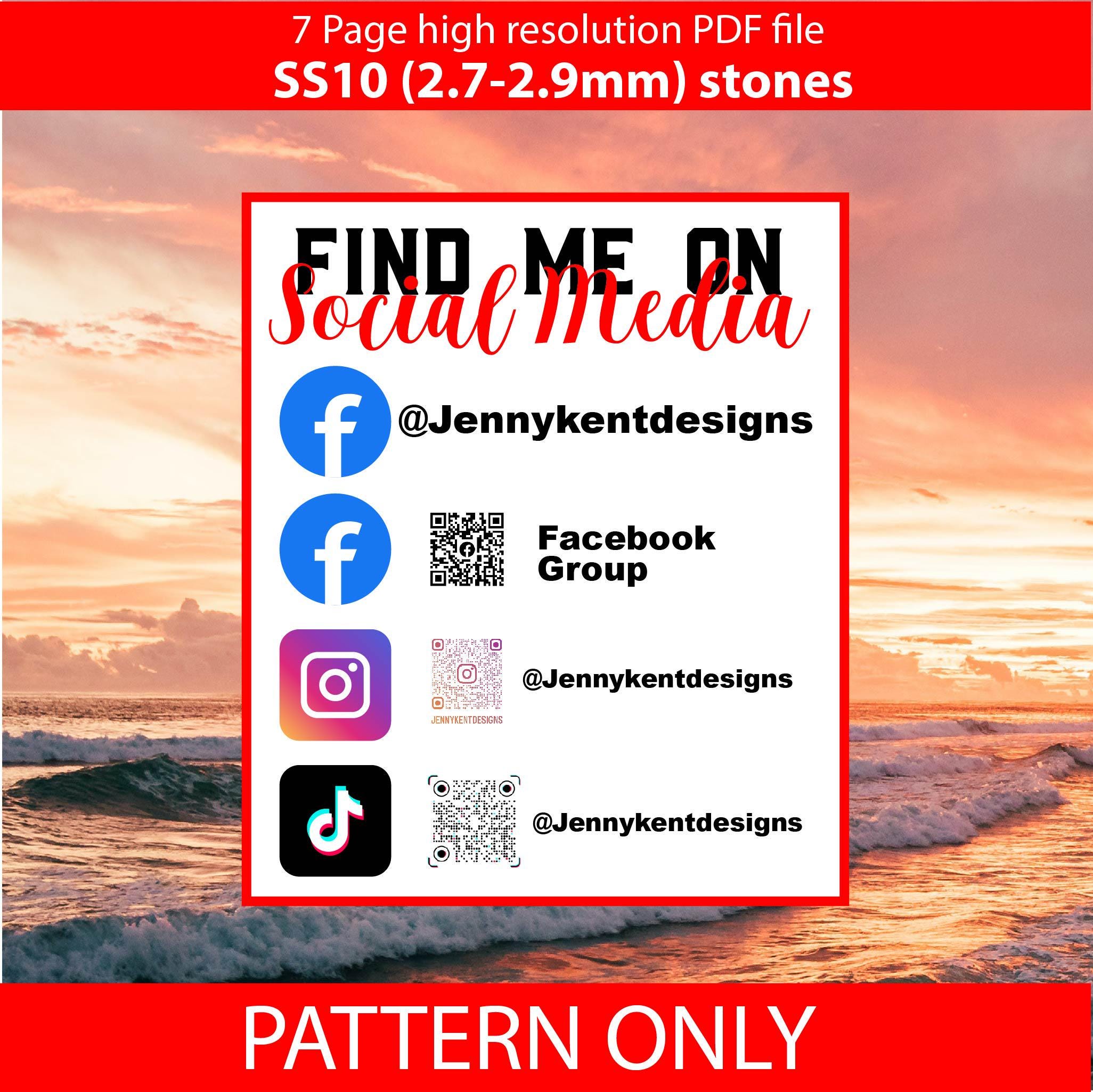 Rainbow Rhinestone Pen Wrap Template: Switchback Honeycomb (PDF Pattern, SVG/PNG Included) - Etsy