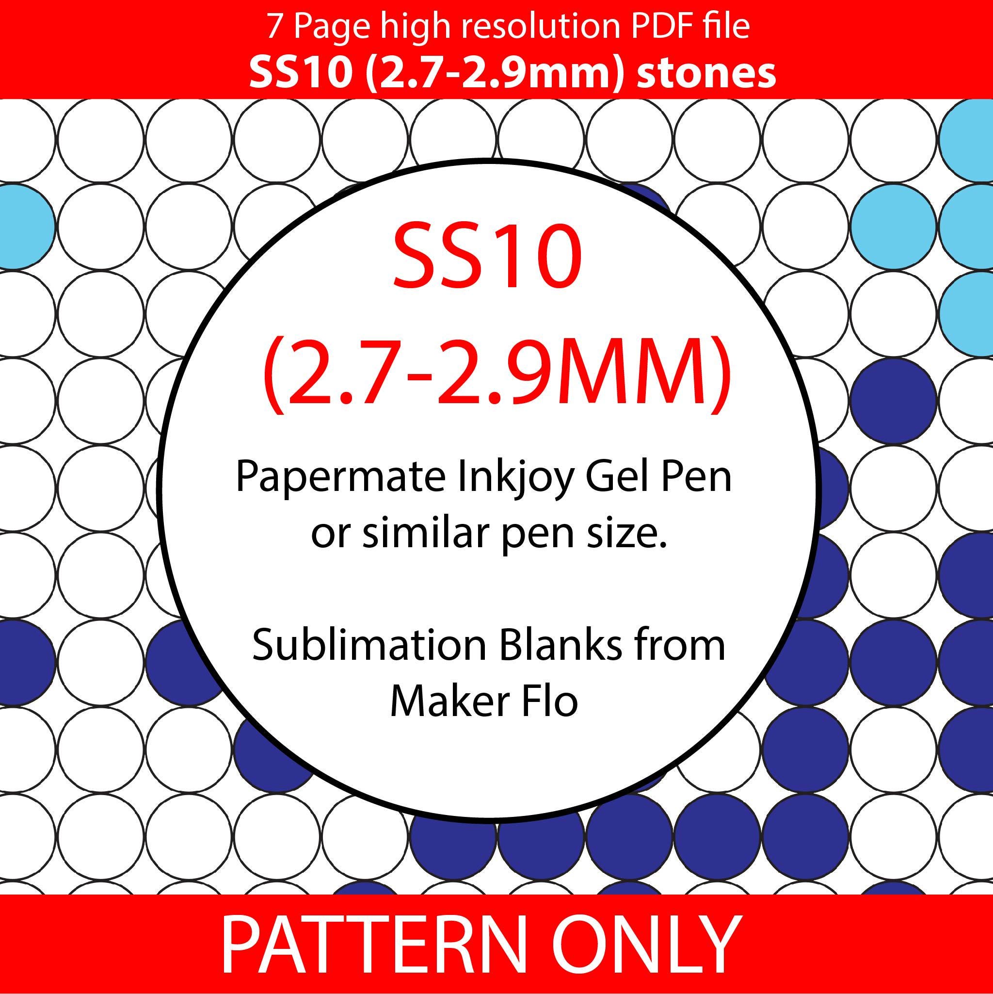 Snowflake Serape Bling Pen SS10 Rhinestone Pattern (PDF) - Etsy