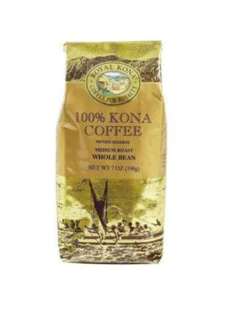 Royal Kona 100% Hawaiian Kona Coffee Whole Bean - Etsy