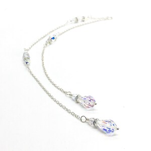 Prom Drop Back Necklace | Sparkly Long Back Necklace | Nickel Free Prom ...