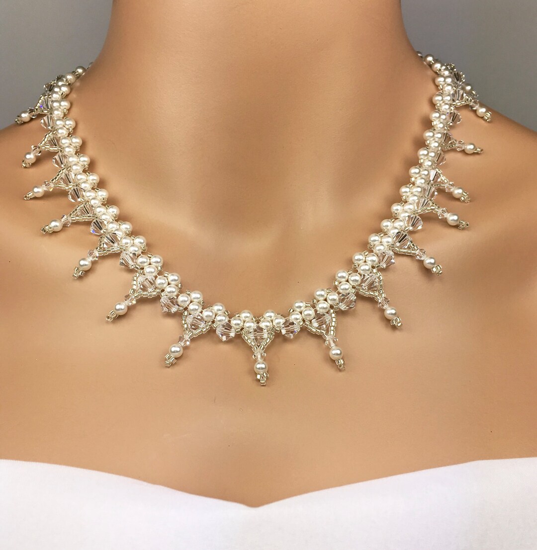 Victorian Bridal Jewelry Set Beaded Victorian Bridal Jewelry Swarovski ...