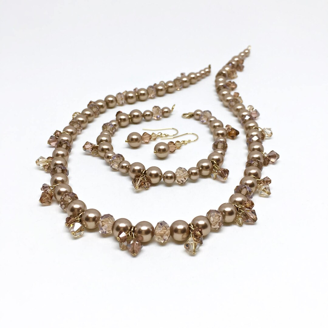 Mother of the Bride Jewelry Set Bronze Mother of the Bride Jewelry ...