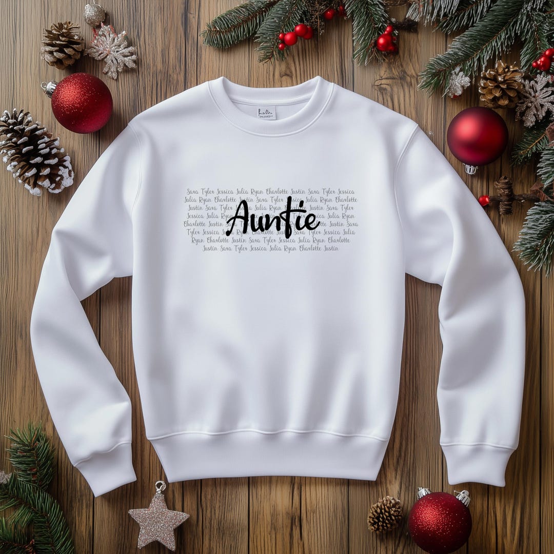 Custom Grandma, Nana, Auntie, Uncle, Sister, Coach Sweatshirt. Gildan ...