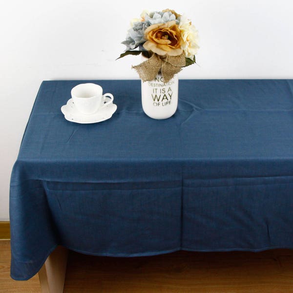 Navy Blue Tablecloth - Etsy