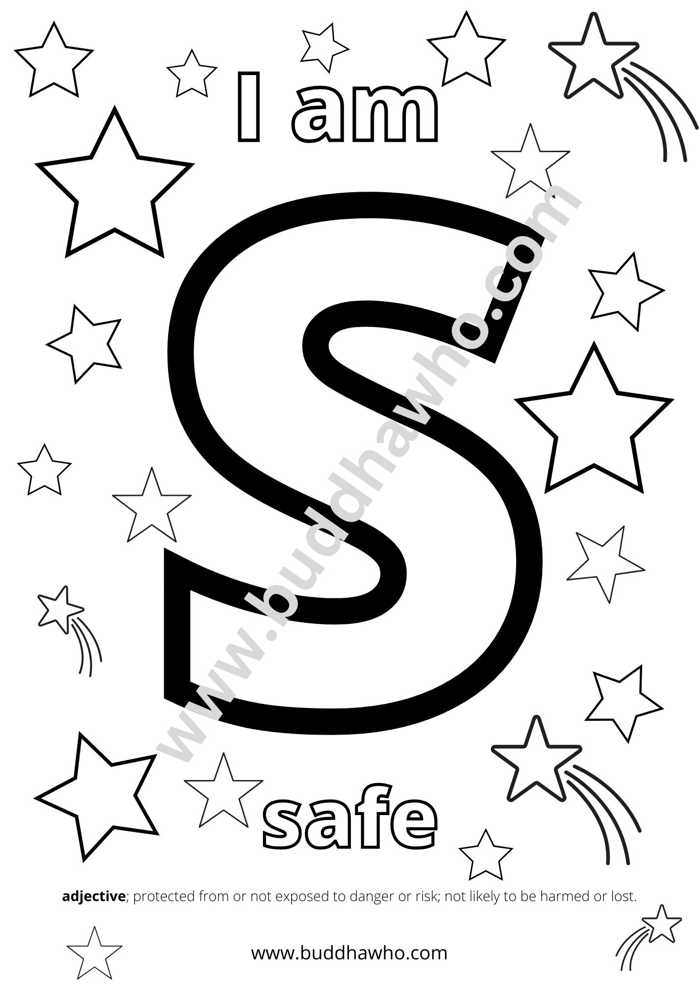 Kids Alphabet Affirmations Colouring Sheets Digital Download - Etsy