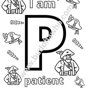 Kids Alphabet Affirmations Colouring Sheets Digital Download - Etsy