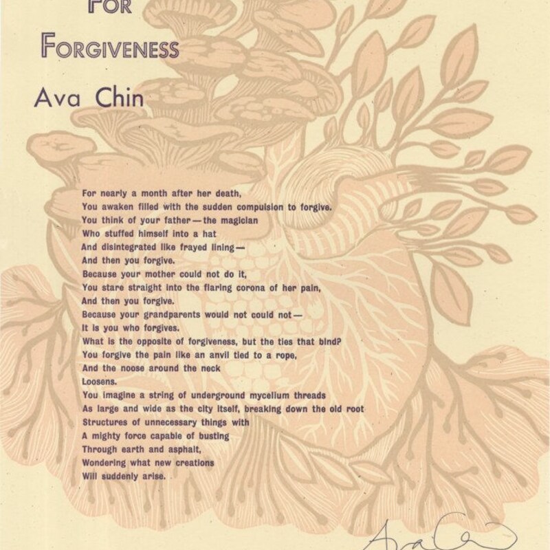 Poetry Broadside - Etsy