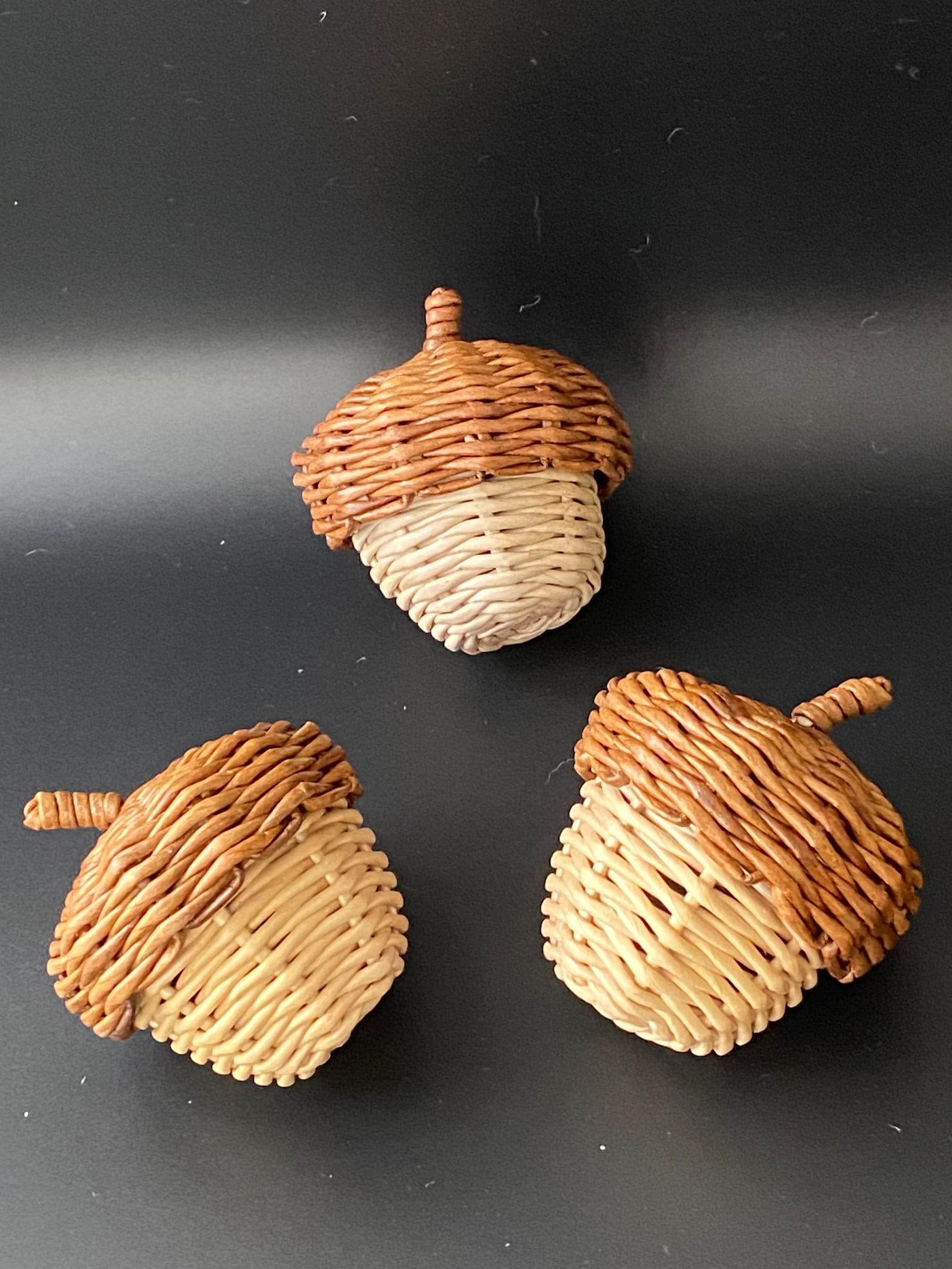 Wicker Acorn Decor for the Nursery Toy Storage Box Jewelry Box ...
