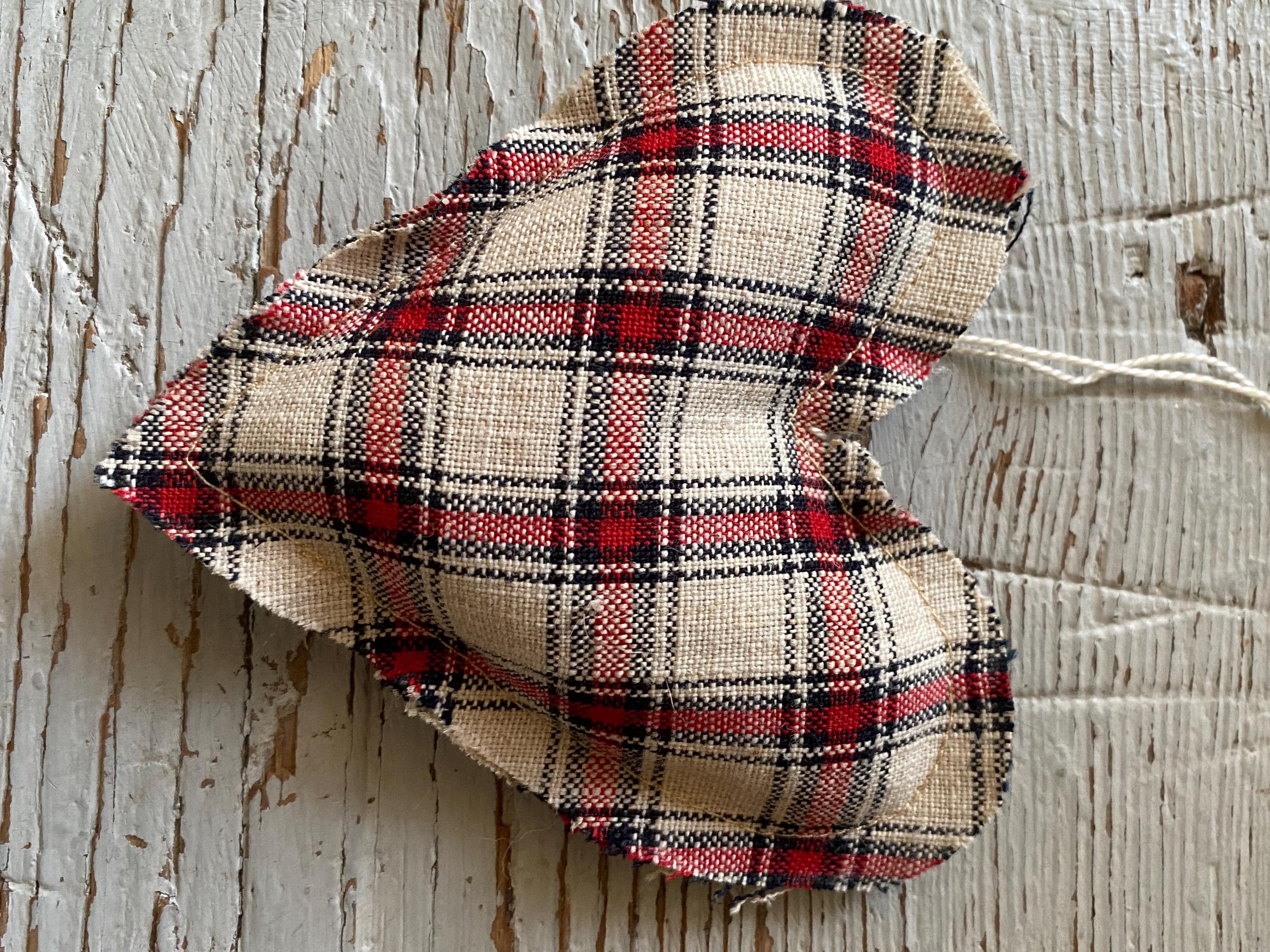 Set of Seven Textile Heart Wall Decoration - Etsy