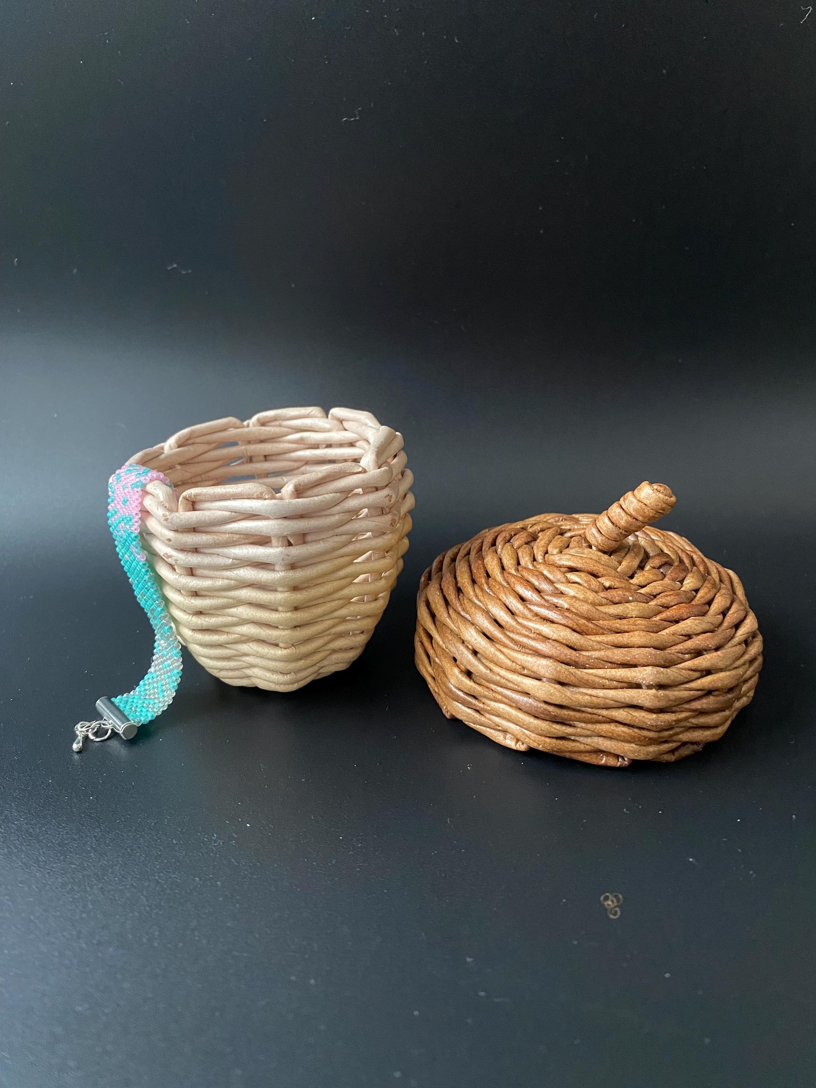 Wicker Acorn Decor for the Nursery Toy Storage Box Jewelry Box ...