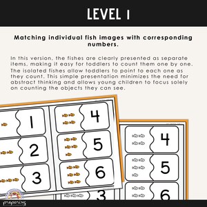 Number Match Puzzle for Toddlers, Hands-on Counting & Learning Activity ...