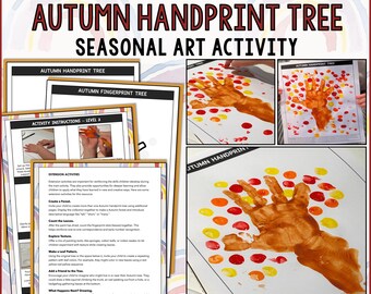 Spring Handprint Tree Art Activity for Toddlers Pre-k, Spring Fine ...