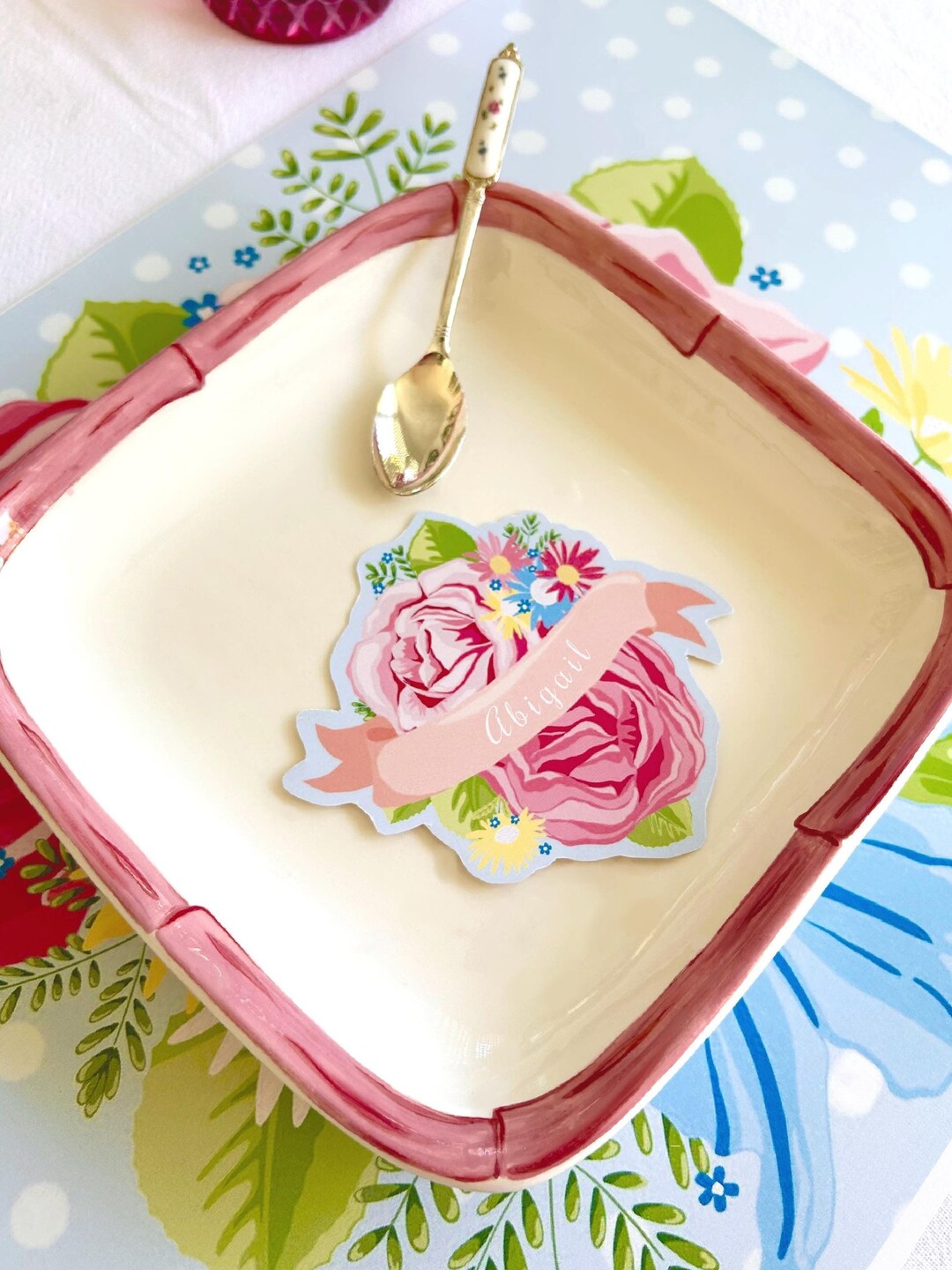 Floral Place Cards | Editable Digital Download for Easter, Mother’s Day ...