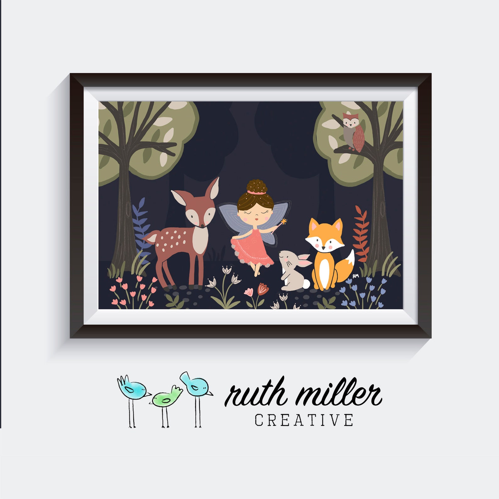 Enchanted Forest Art Print, Wall Art, Printable, Digital Download - Etsy