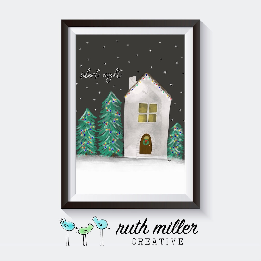 Silent Night Art Print, Wall Art, Printable, Digital Download - Etsy