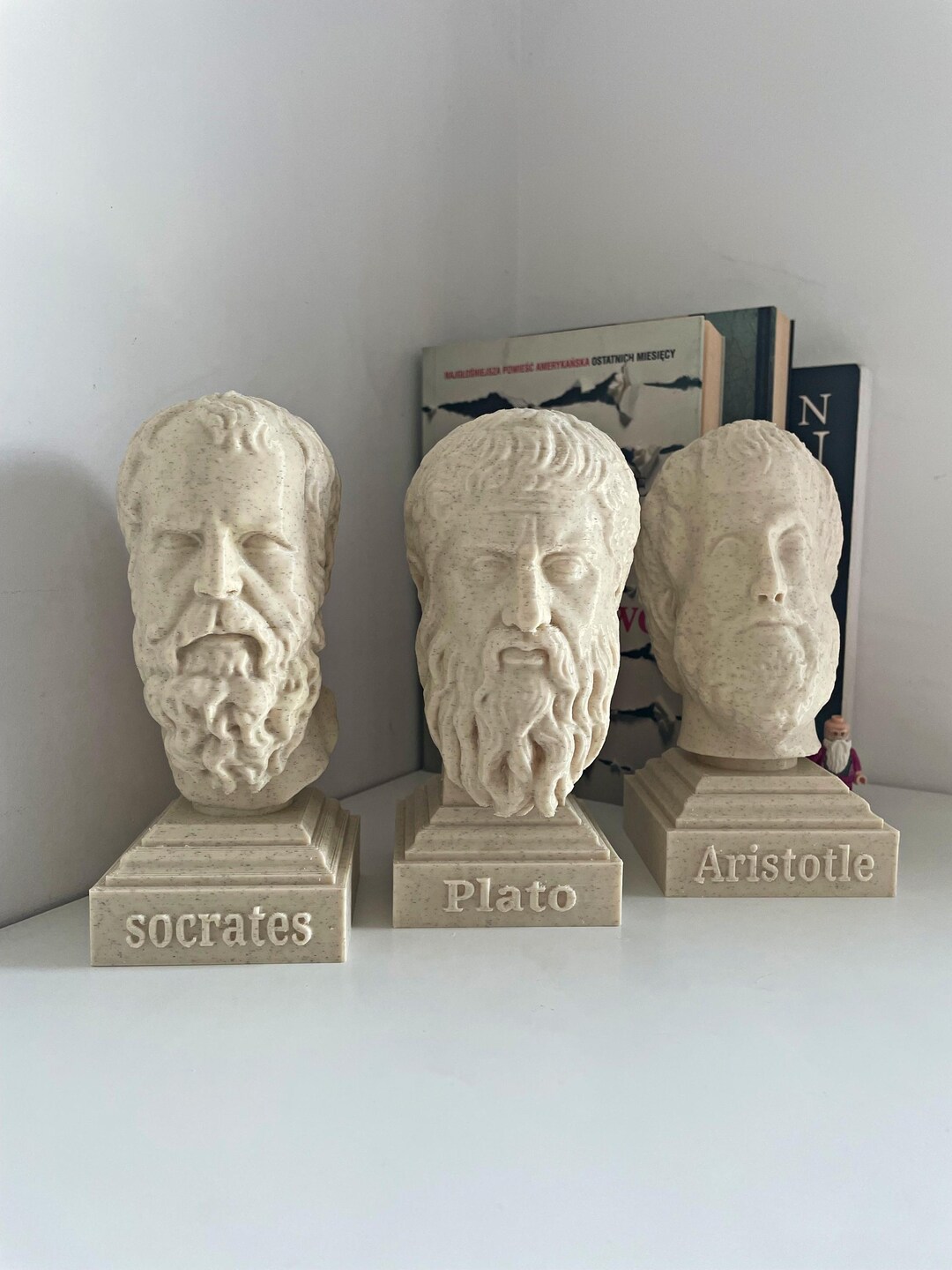 Heads of SOCRATES, PLATO, ARISTOTLE - Best Greek Philosophers. - Etsy