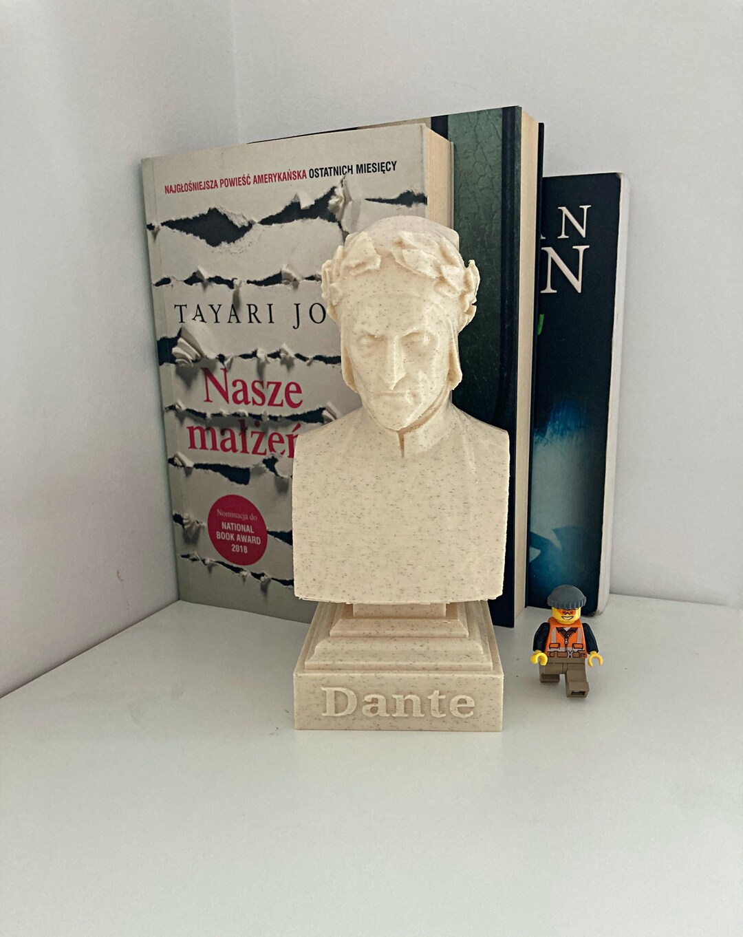 Original DANTE Statuette – 3D Printed in Beige Marble – Literary ...