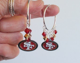 49ers Earrings - Etsy