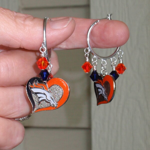 Broncos Earrings - Etsy