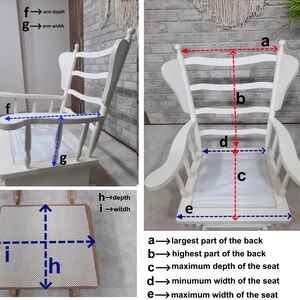 Linen Wingback Rocking Chair Cushion: Custom Glider Chair Pad - Etsy