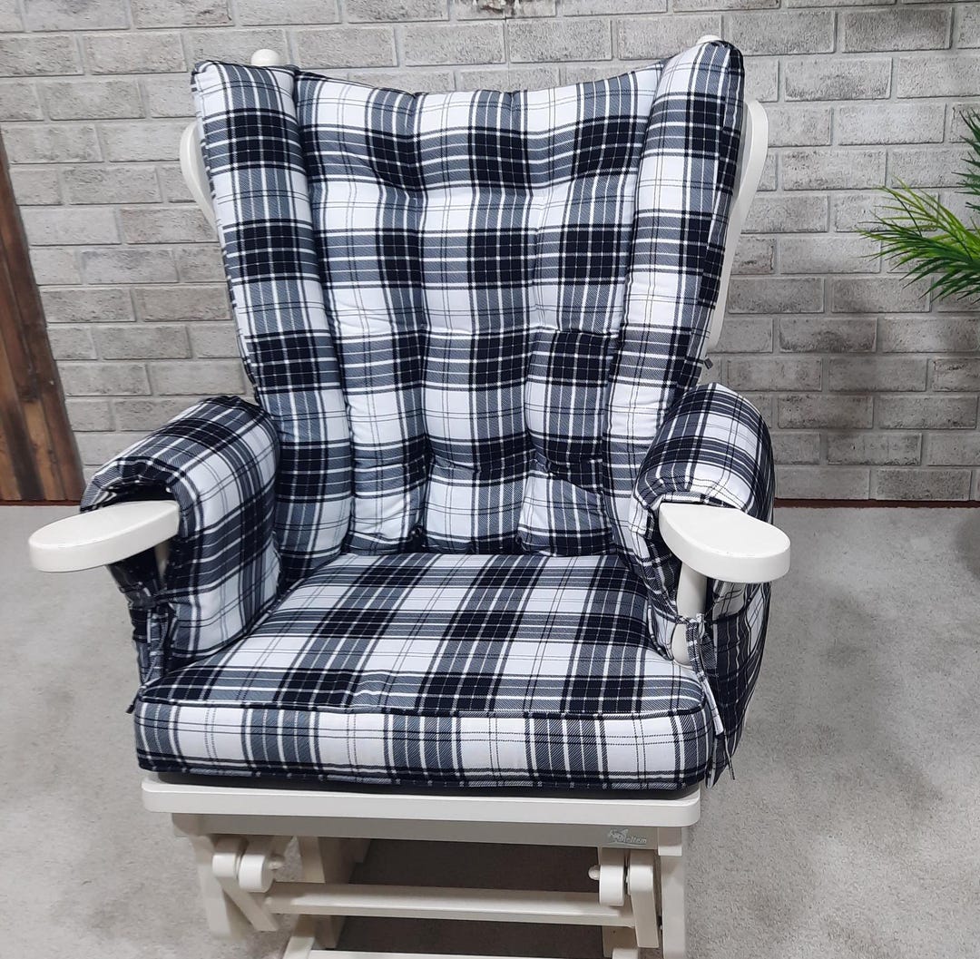Custom Rocking Chair Cushion Set: Wingback Glider Pad, Porch Decor - Etsy