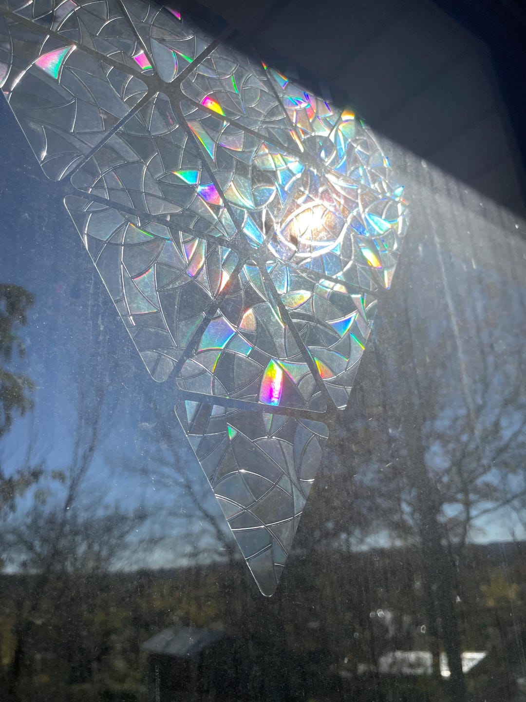 Rainbow Triangle Clings- Add a Touch of Radiance to Any Window With ...