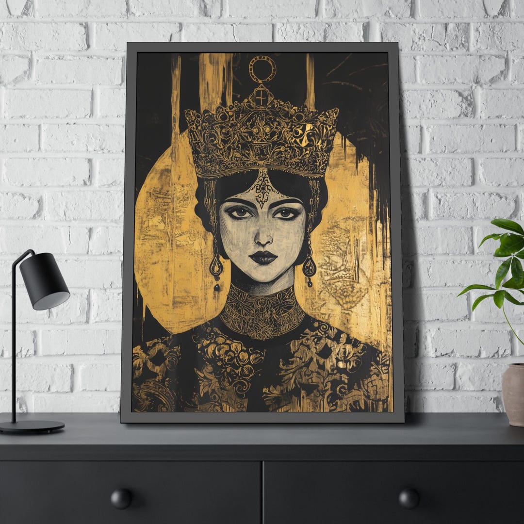 Theodora Poster, Historical Art Print, Framed Wall Decor, Byzantine ...