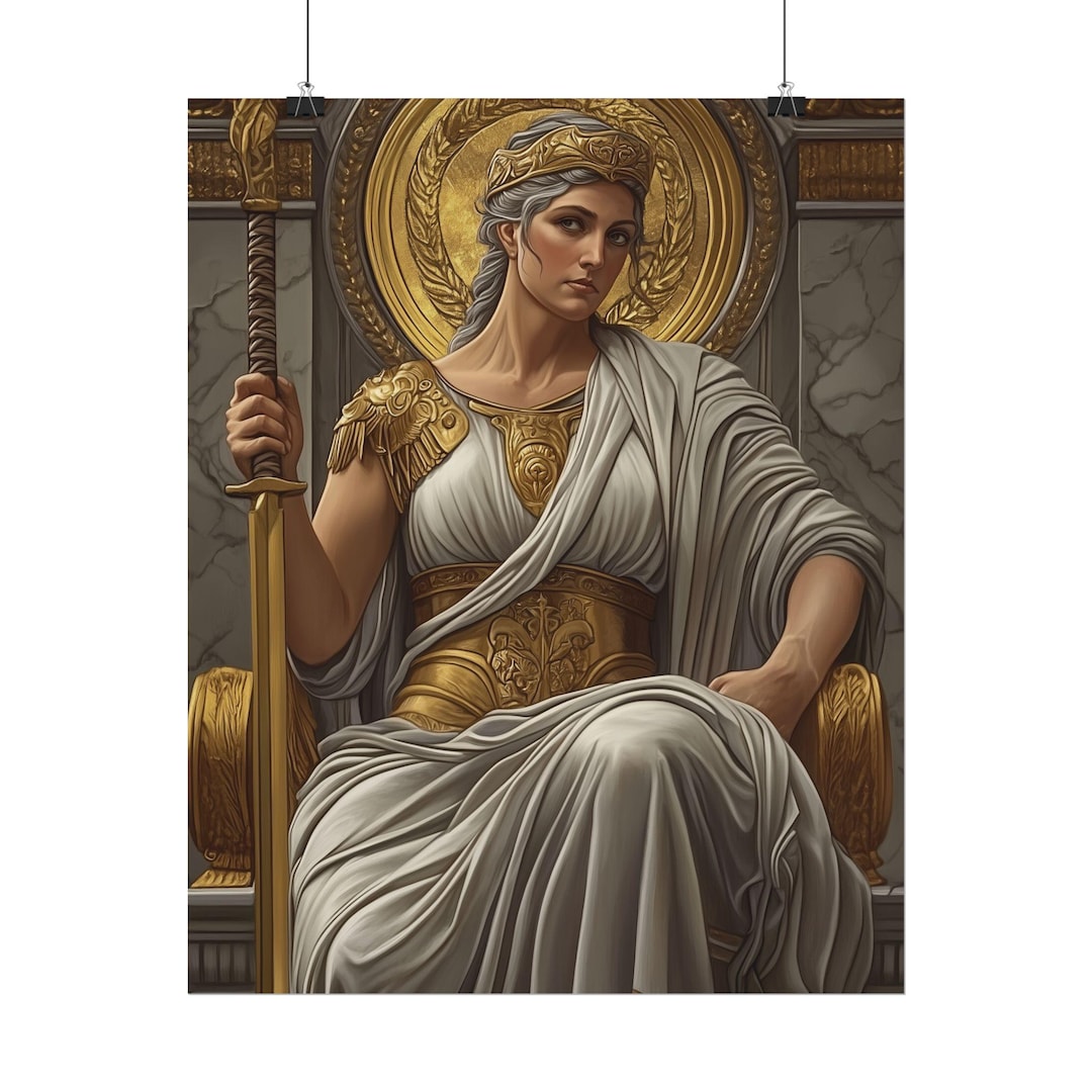 Poster Print, Greek Goddess Hera Michelangelo Style, Queen of the Gods ...