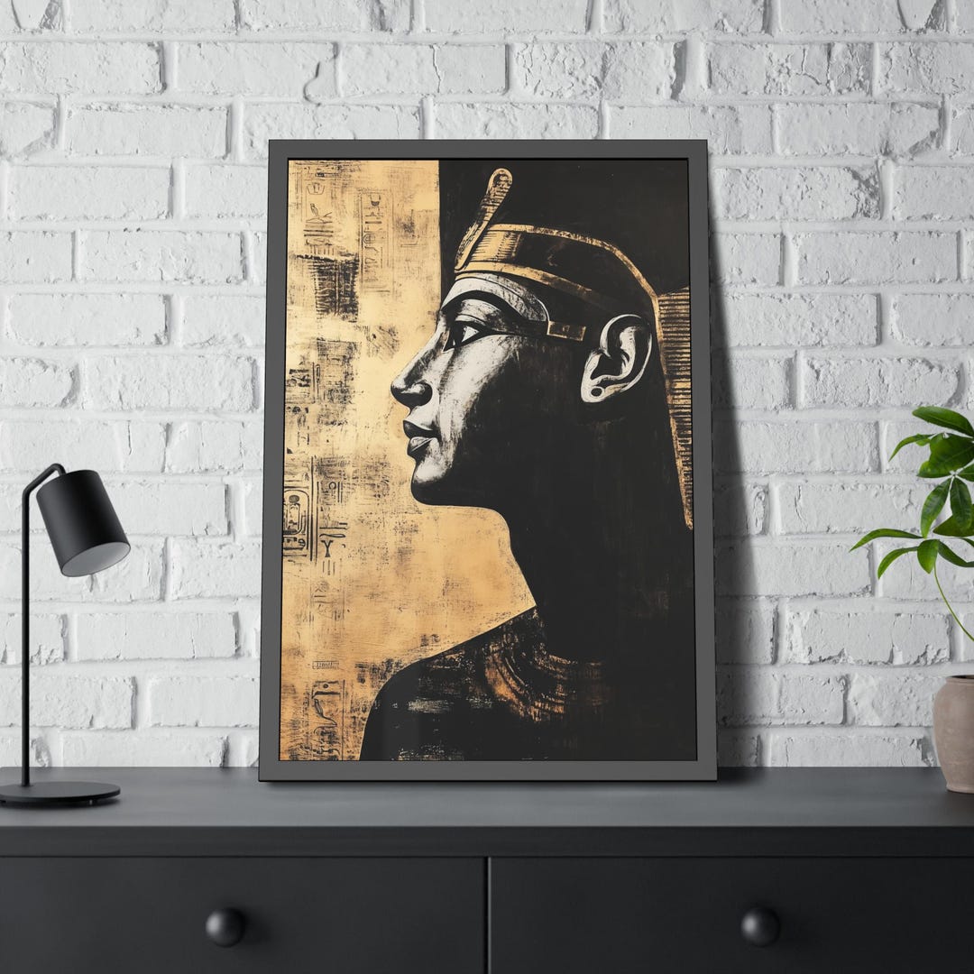 Ramses the Great Poster, Pharaoh of Egypt, Historical Art Print, Framed ...