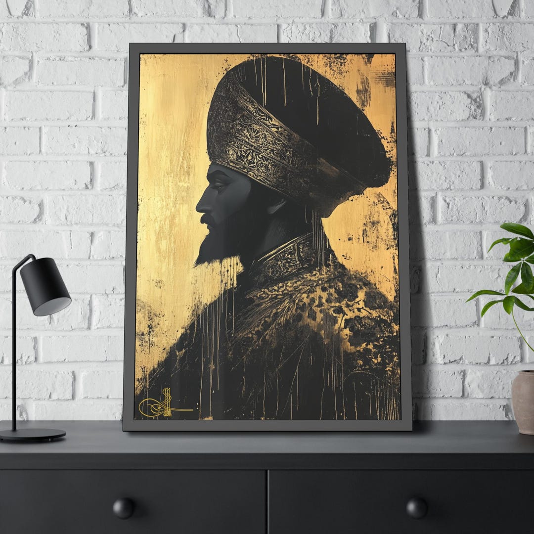 Suleiman the Magnificent Poster, Historical Art Print, Framed Wall ...