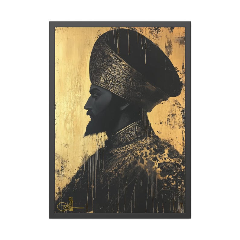 Suleiman the Magnificent Poster, Historical Art Print, Framed Wall ...