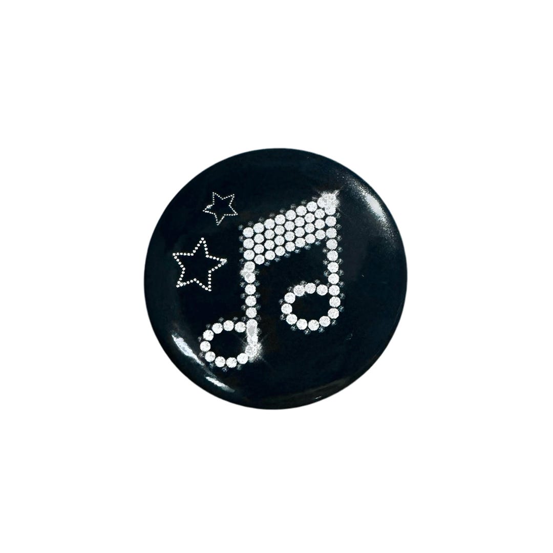 EMO Melody Music Note Pin Badge - Etsy