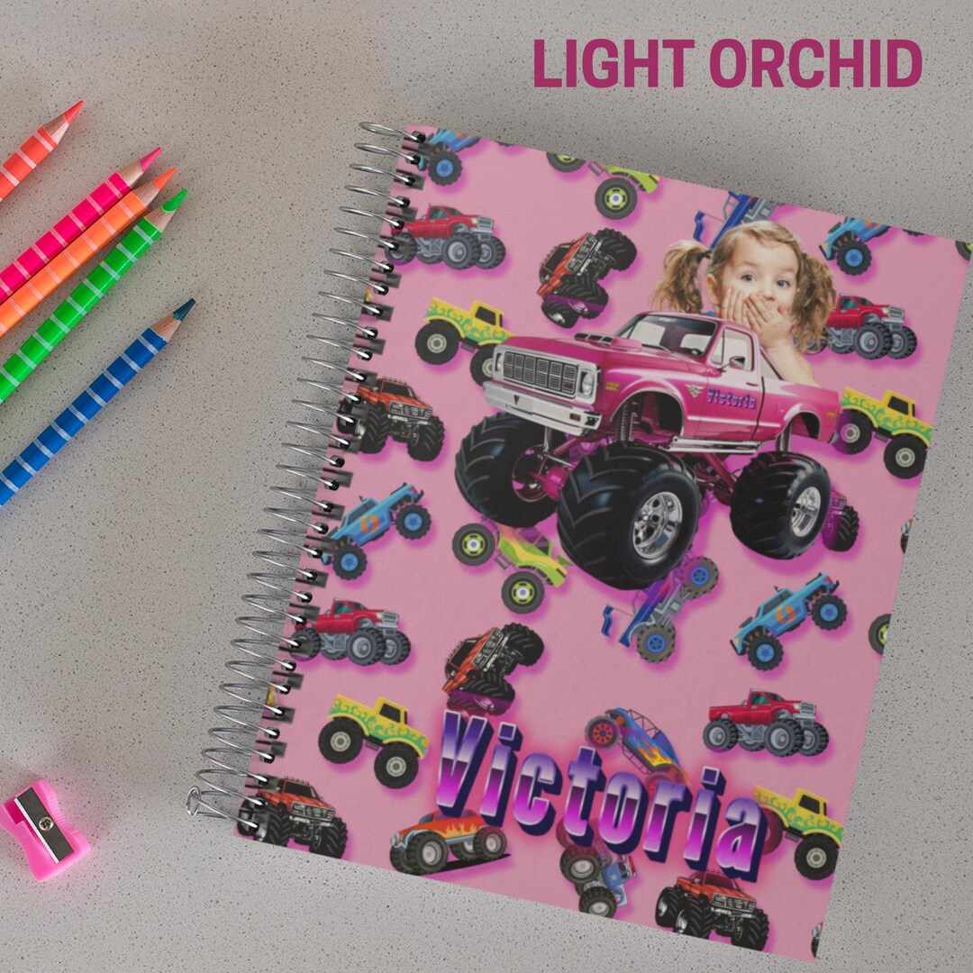 Unique Monster Truck Notepad for Boys and Girls - Personalized Diary ...