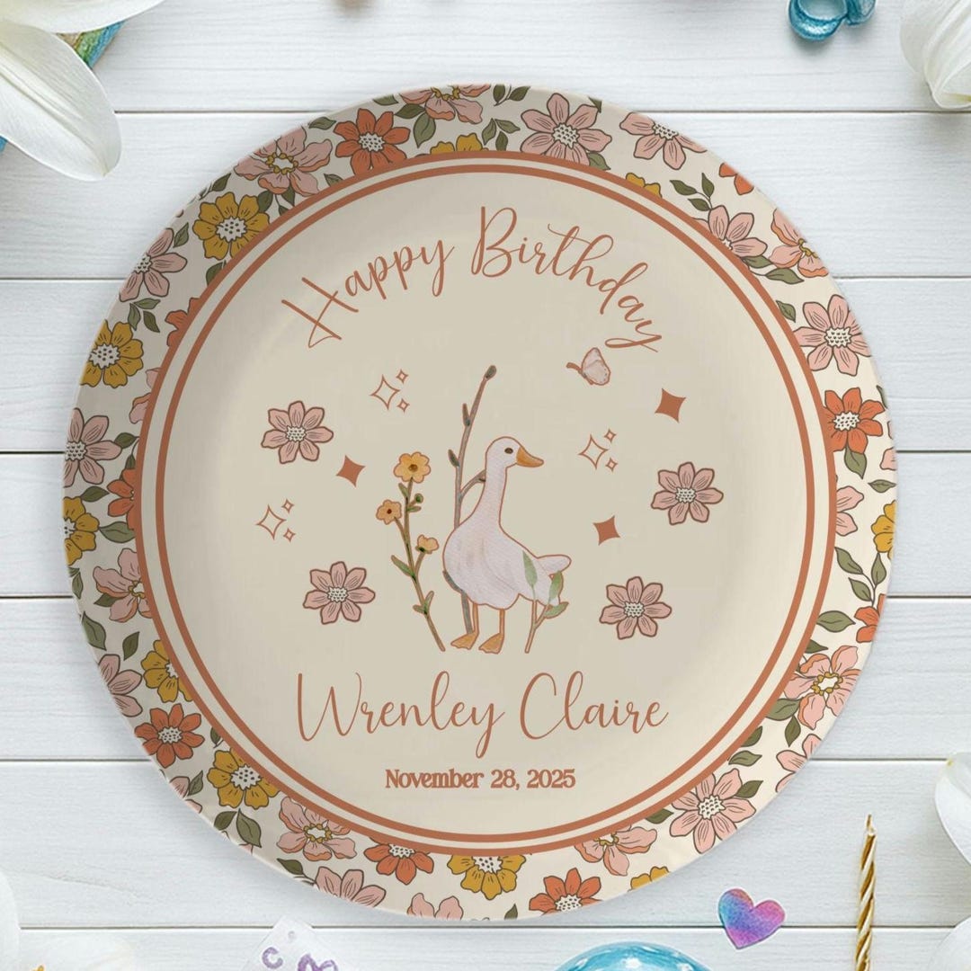 Custom Kids Birthday Plate, Personalized Keepsake Plate, Unbreakable ...