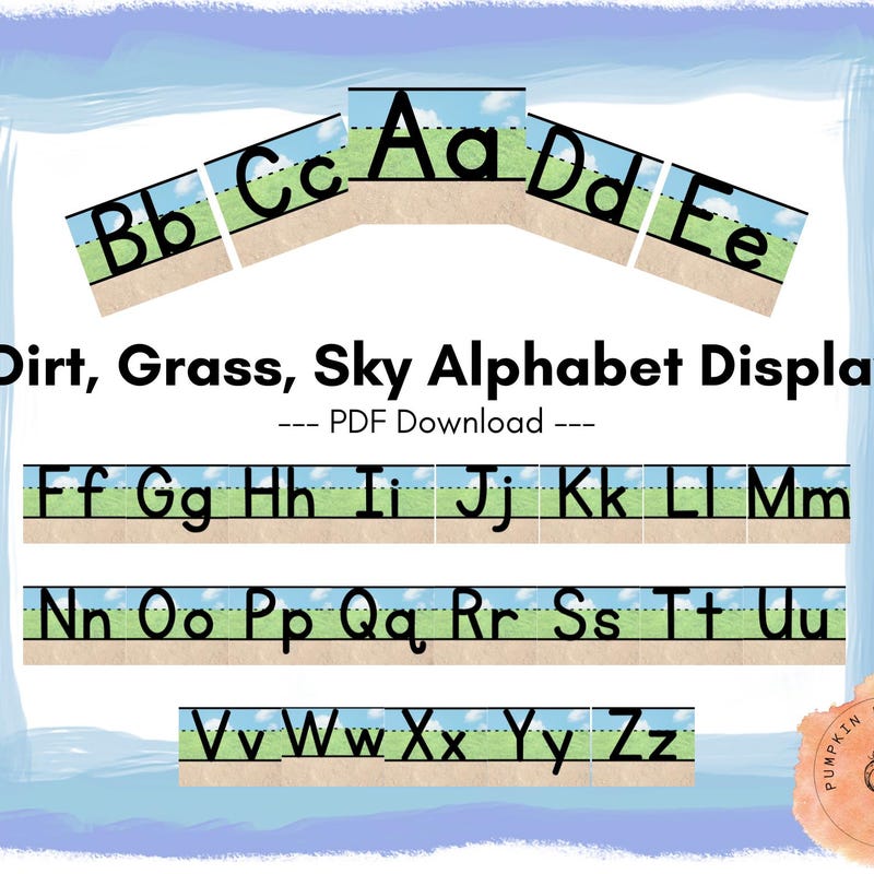 Grass Alphabet Letters - Etsy