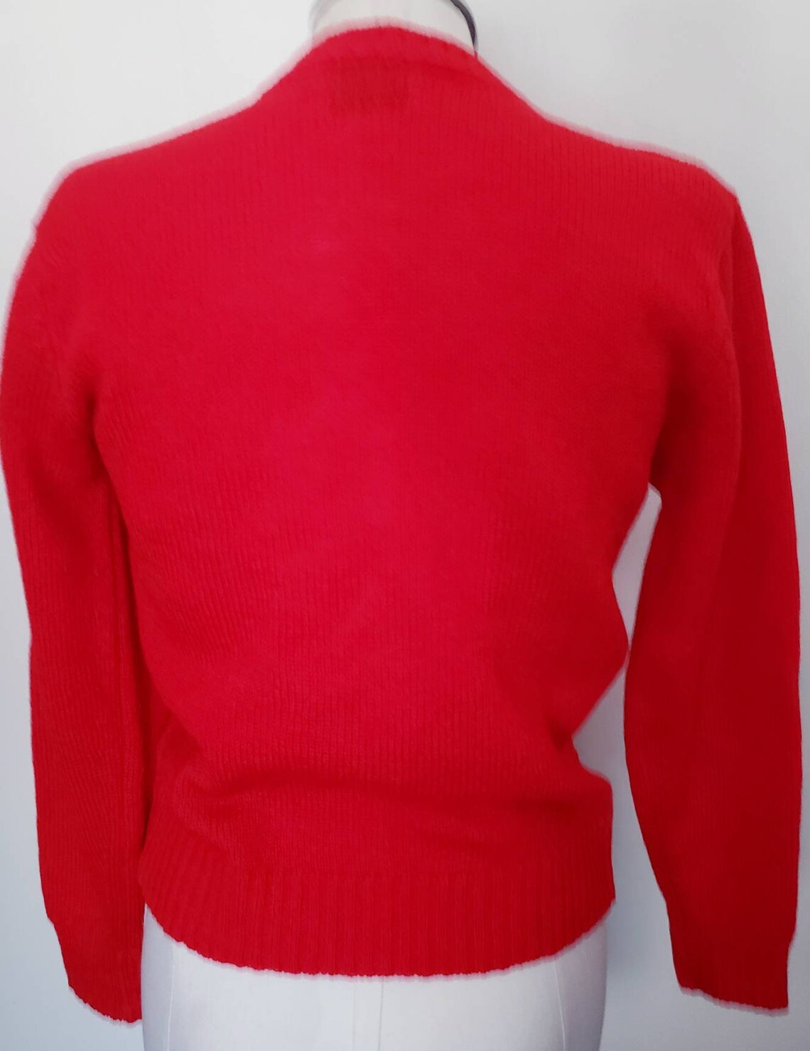 Vintage 70s Cherry Red Open Weave Pendleton Sweater M - Etsy