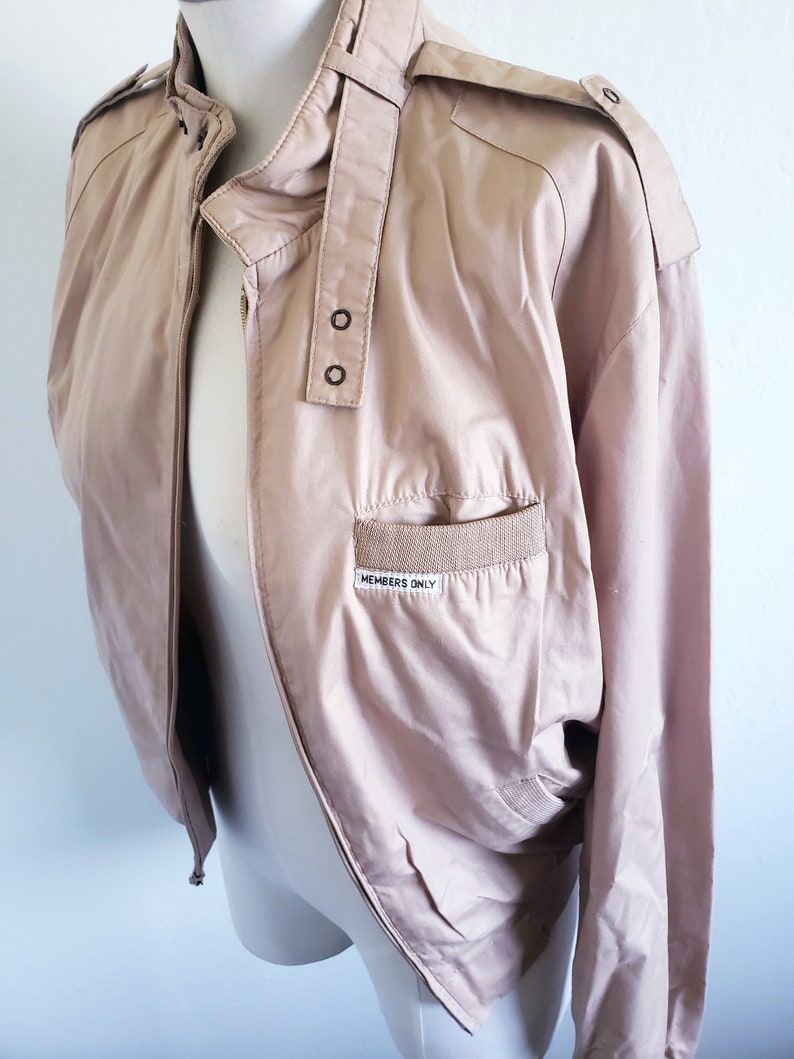 Vintage 80s Tan Members Only Jacket 40 M L - Etsy