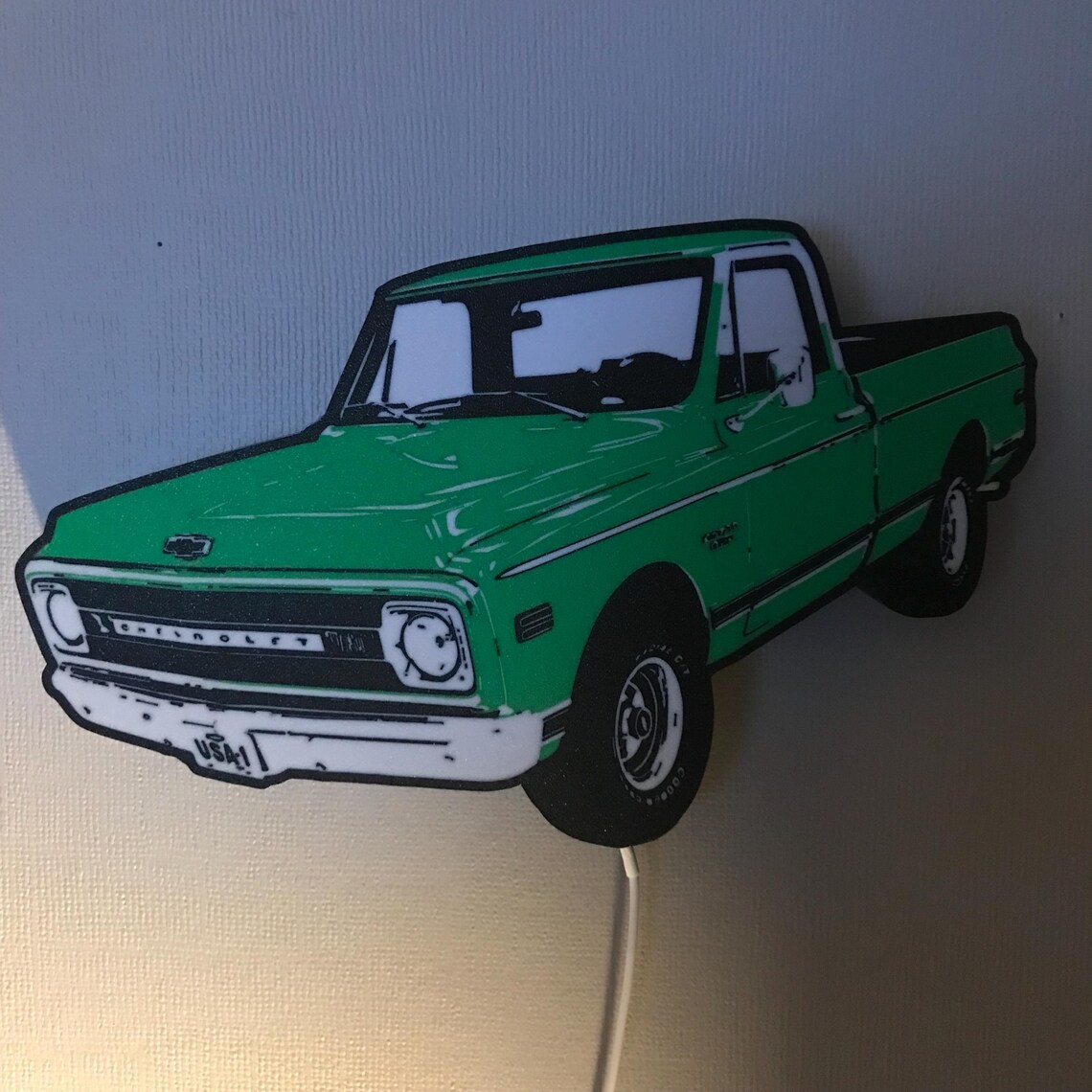 1967-72 Style Chevy C10 Truck LED Lighted Sign 12 Inch - Etsy