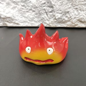 Calcifer Flame Ring Holder Resin Jewelry Dish Anime Trinket Tray by ...