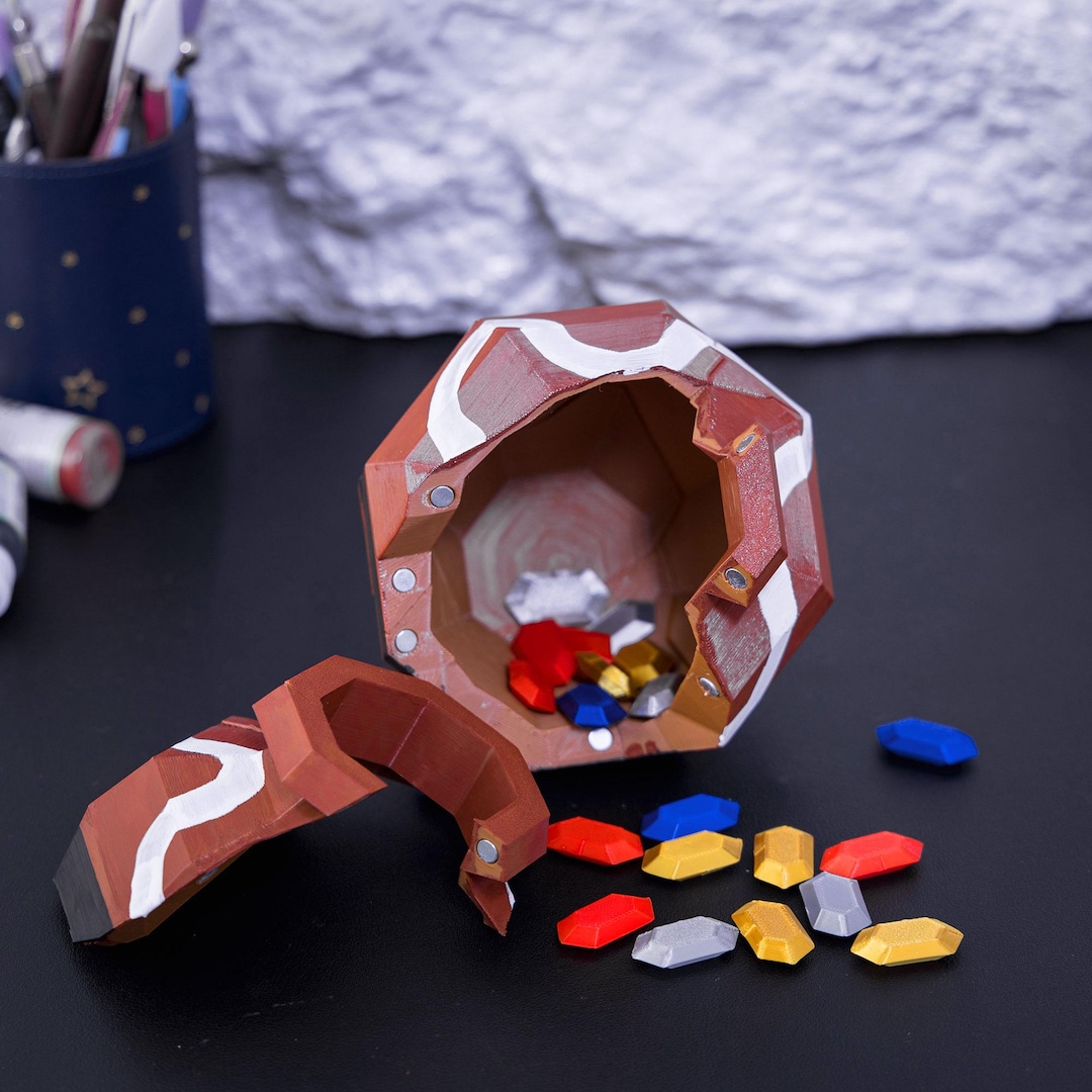 Zelda Magnetic Fragile Rupee Jar Puzzle 3D Printed Collectible Puzzle ...