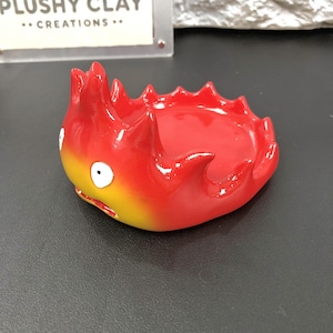 Calcifer Flame Ring Holder Resin Jewelry Dish Anime Trinket Tray by ...
