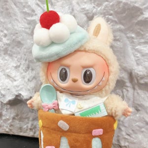 Labubu Ice Cream Cup Outfits Set Mint Cream Strawberry Swirl Kawaii ...